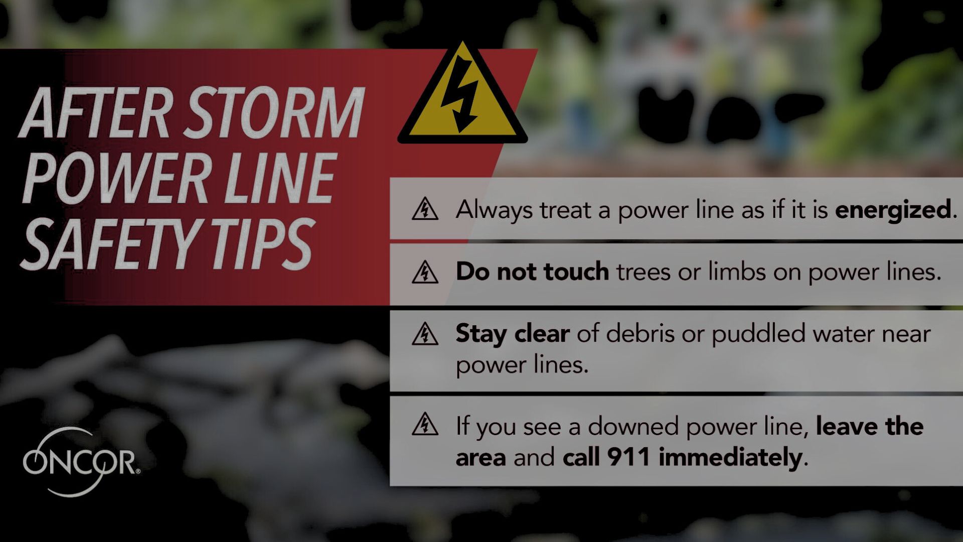 Keep Away from a Fallen Power Line